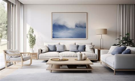 Premium Ai Image Modern Living Rooms Furniture Arranged Around