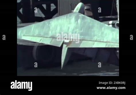 1970s A Hydrofoil Edge Flap Attached To An Actuation System Is