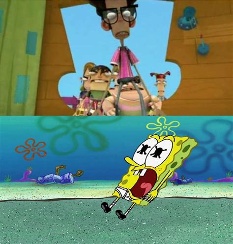 Spongebob Is Scared Of The Zombie Customers By Disneyponyfan On Deviantart