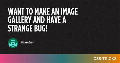 Want To Make An Image Gallery And Have A Strange Bug Css Tricks