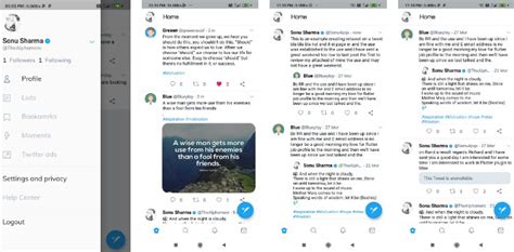 A Working Twitter Clone Written In Flutter Using Firebase Authrealtime