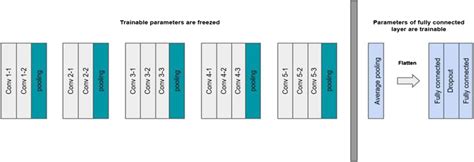 the new fully connected layer was appended on top of the vgg16