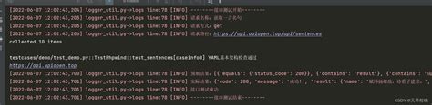 python requests pytest allure yaml ddt logs 接口自动化框架使用手册 python requests
