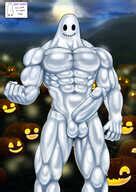 Post Alpha Alabuster Ghost Halloween