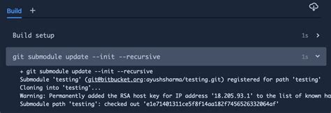 ayush sharma づ づ Deploying git submodules in Bitbucket Pipelines