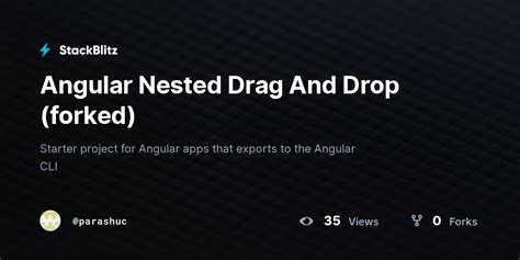 Angular Nested Drag And Drop Forked Stackblitz