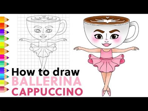 How To Draw Ballerina Cappuccino Italian Brainrot Drawing For