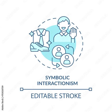 Symbolic Interactionism Soft Blue Concept Icon Theory Of Social