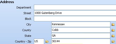 Address Layout