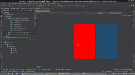 How To Create Round Button In Android Youtube