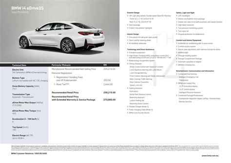 Bmw Specs Sheet I4 Edrive35 Pm 02 Paul Tans Automotive News