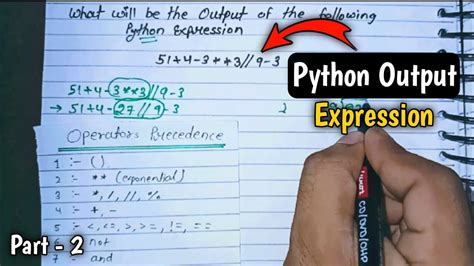 Solve Python Expression || Logical Operator || Python Output || part - 2 - YouTube
