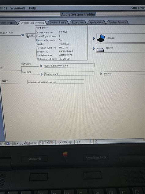 Powerbook 3400c Grade A Tested Working 200mhz48mb40gb 3 Batteries