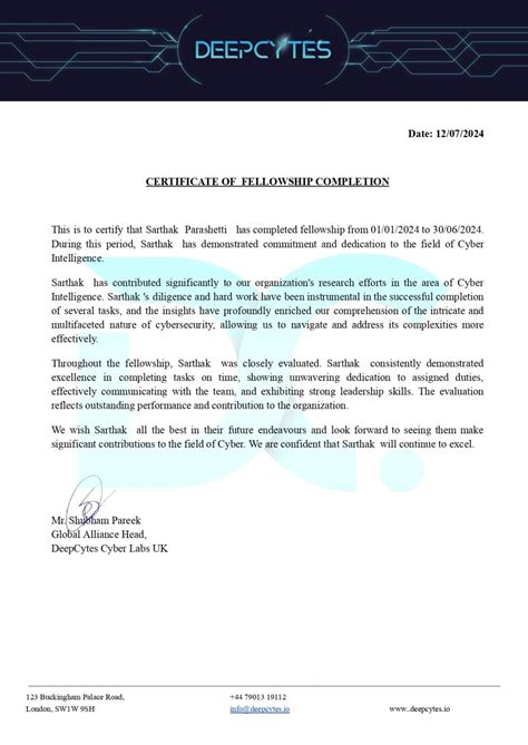 Sarthak Parashetti On Linkedin Internship Internshipjourney Cybersecurity