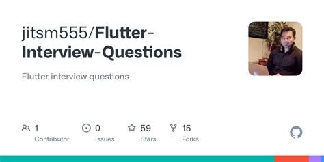 GitHub Jitsm Flutter Interview Questions Flutter Interview Questions