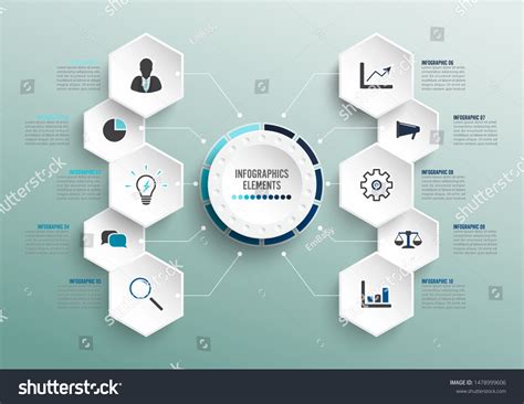 Vector Infographic Template 3d Paper Label Stock Vector Royalty Free 1478999606 Shutterstock