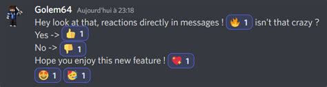 Reactions Inside Of Messages Discord