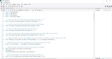 Sql Mysqlworkbench Databaseproject Medicaldata Sqlqueries Disha