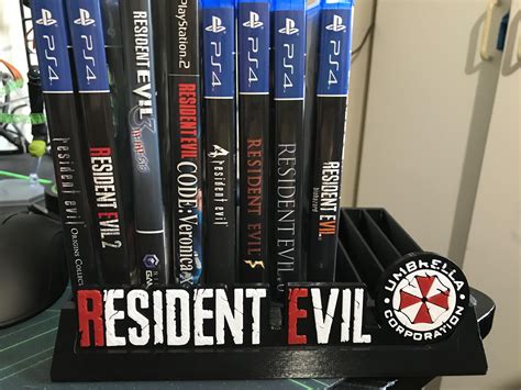 My Resident Evil Displaystand With My Collection So Far Rresidentevil