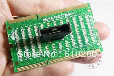 freeshipping 새로운 노트북 메모리 ddr3 진단 도구 조명 테스터 더미 부하 노트북 마더 보드 고장 진단