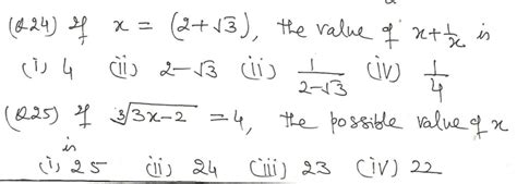 Cbse Class 9 Maths Number Systems Mcqs Multiple Choice Questions