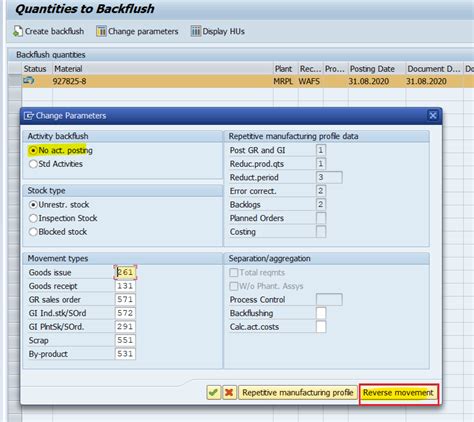 Synchronous Backflushing Of Handling Units From Re Sap Community