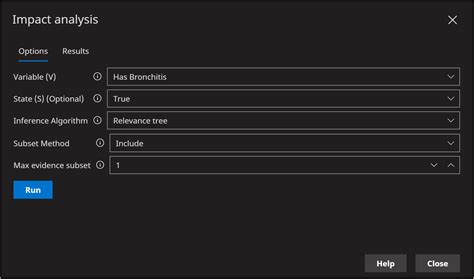 Impact Analysis Bayes Server