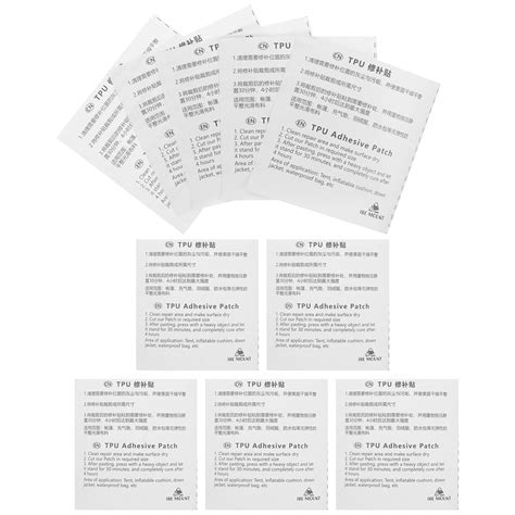 10 Pcs Sturdy Repair Patch Inflatable Mattress Clear Canopy Kit