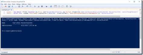 Obtaining The Password Expiry Date With PowerShell Sysops