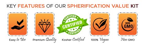 Reverse Spherification Value Kit 4 Oz Sodium Alginate And Calcium