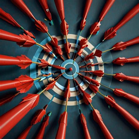 Target Board With A Red Arrow Missing The Mark Premium Ai Generated Image