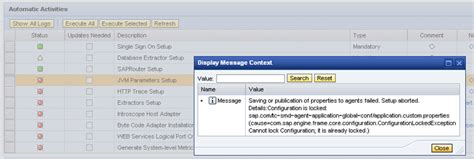 1837250 Managed System Configuration Activities Fails With Error Cannot Lock Configuration