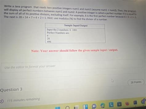 Solved Write A Java Program That Reads Two Positive Integers
