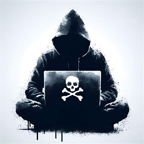 Vector Cybersecurity Computer Hacker With Hoodie Premium Ai Generated Vector