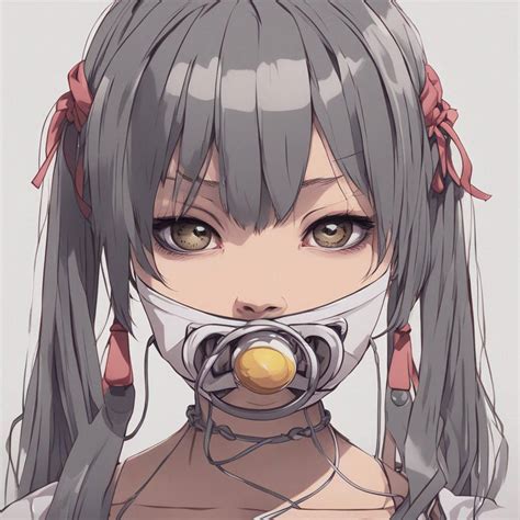 Anime Woman With A Pacifier In Her Mouth And Tied By Arcane Butterfly On Deviantart