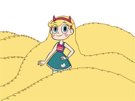 Rapunzel Star Butterfly With Her Ocean Of Hair By Gabediva04 On Deviantart
