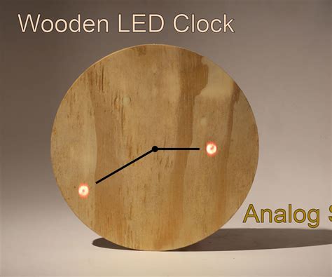 Wooden LED Clock Analog Style Led Clock Clock Wooden Clock