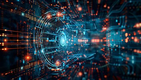 Digital Background Perfect For Tech Processes Neural Networks