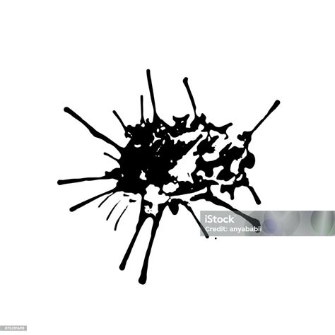 잉크 벡터 브러시 스트로크와 벡터 일러스트입니다 그런 지 손으로 그려진 수채화 질감 텍스트를 위한 공간입니다 0명에 대한 스톡 벡터 아트 및 기타 이미지 Istock