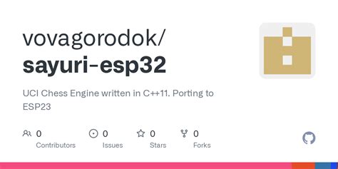 GitHub Vovagorodok Sayuri Esp UCI Chess Engine Written In C Porting To ESP