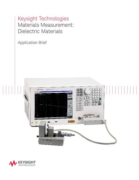 Materials Measurement Dielectric Materials Pdf Asset Page Keysight