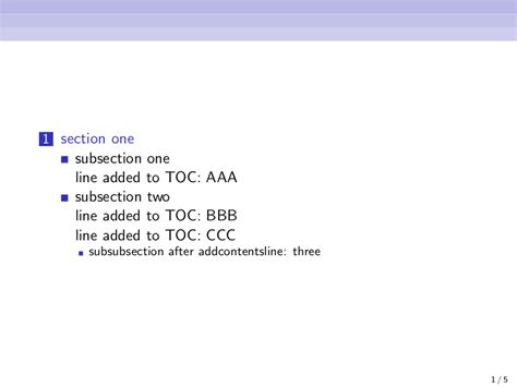 Misplaced Table Of Contents Indentation With Addcontentsline And