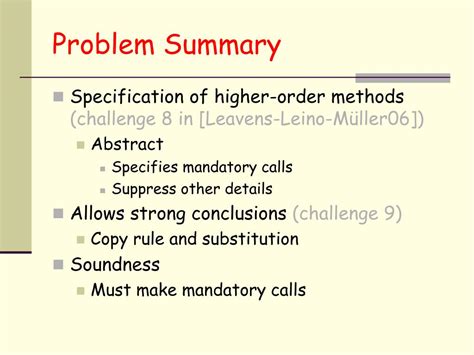Ppt Modular Verification Of Higher Order Methods In Jml Powerpoint