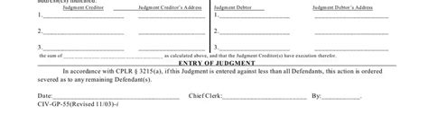 Ny Judgment Form ≡ Fill Out Printable Pdf Forms Online