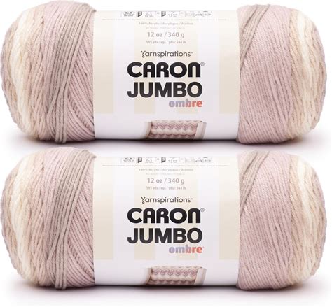 Caron Car Jumbo Ombre Carrara Marble Yarn 2 Pack Of 340g