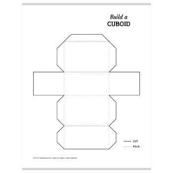 Build A D Cuboid Foldable Geometry Shape Net By SayBeluga TpT