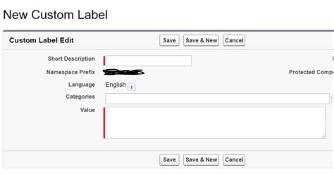 SFDC Custom Labels In Salesforce