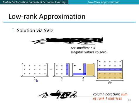 Ppt Lecture 13 Matrix Factorization And Latent Semantic Indexing Powerpoint Presentation Id