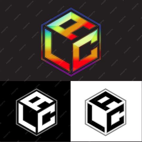 Premium Vector Initial Letters Alc Polygon Logo Design Vector Image