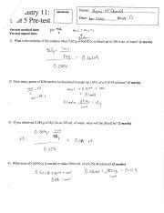 Understanding Molarity Key Calculations And Solutions Course Hero
